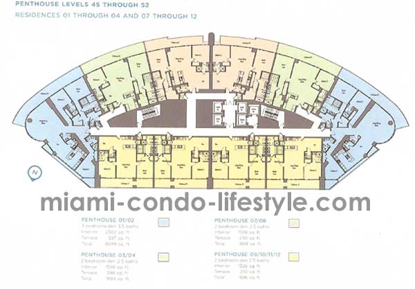 Epic Miami Residences Floorplans